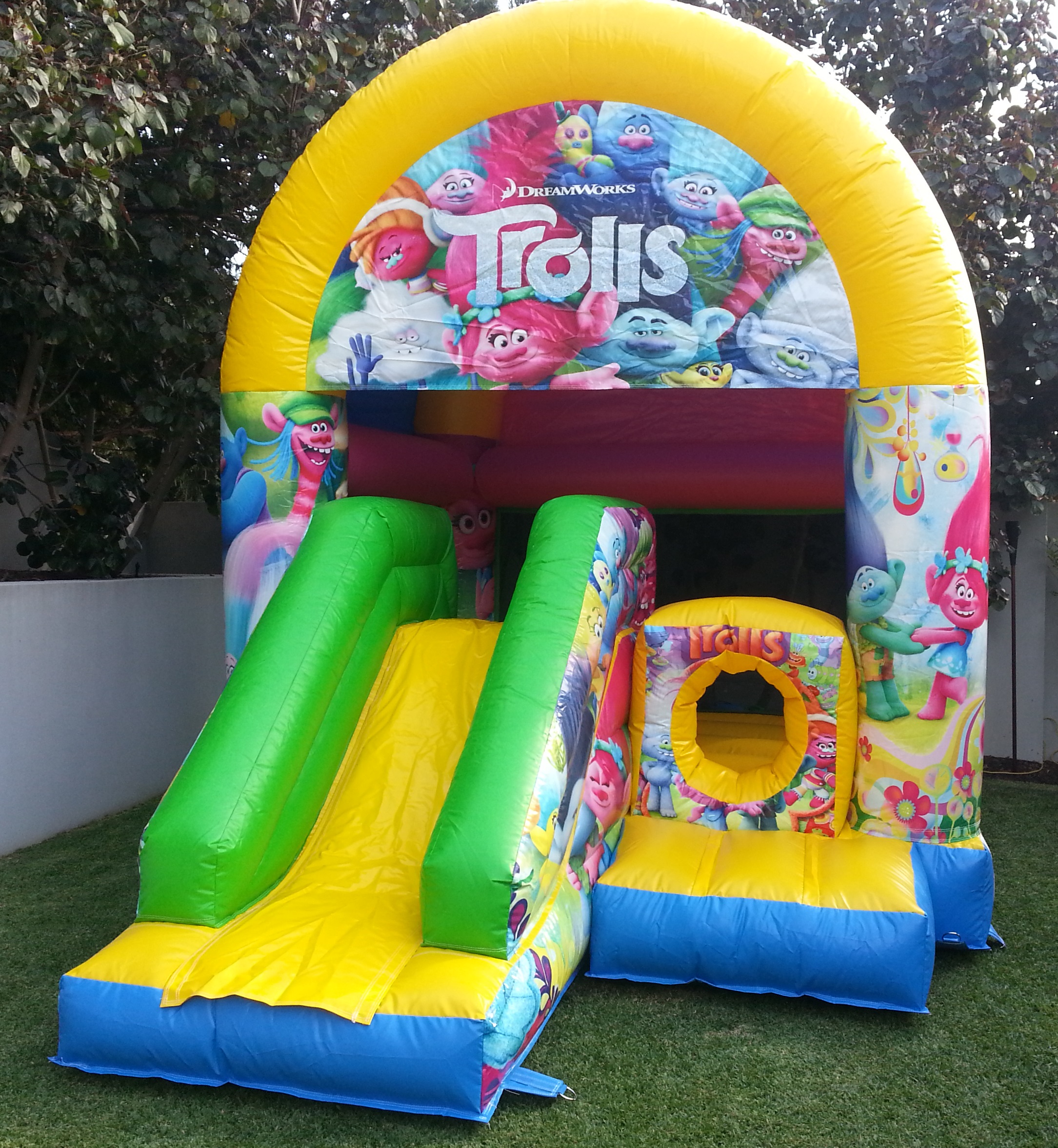 Crazy Bouncy Castle Hire Perth Jumping Castles - Awesome Front Slide ...