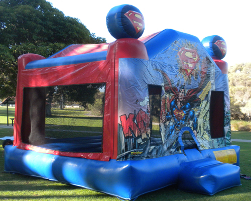 Crazy Bouncy Castle Hire Perth Jumping Castles - Superman bouncy castle